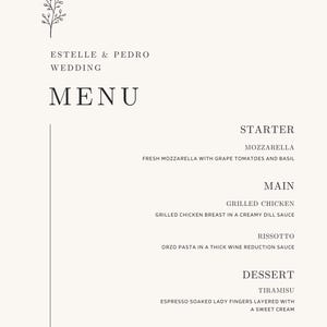 Template || Set Dinner Menu - Etsy