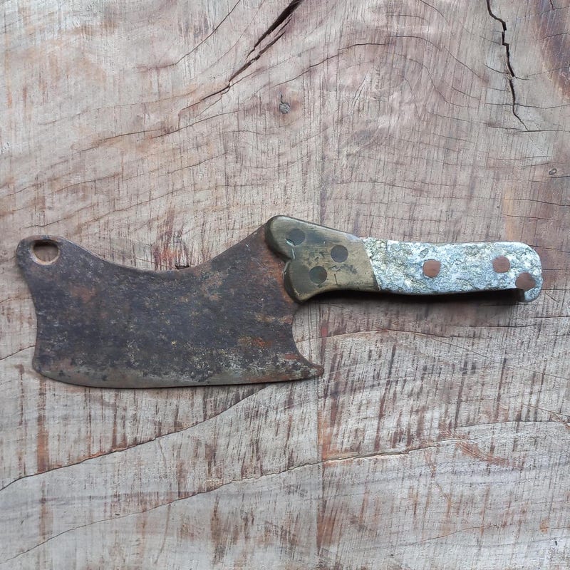 Antique Meat Cleaver - Etsy