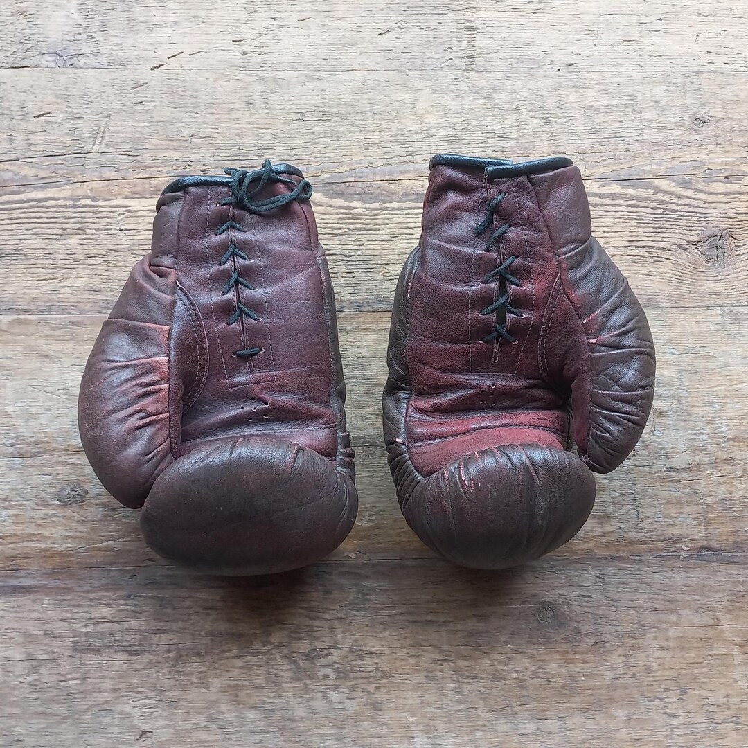 Soviet Boxing Gloves Vintage Boxing Gloves Sport Leather Gloves Antique ...