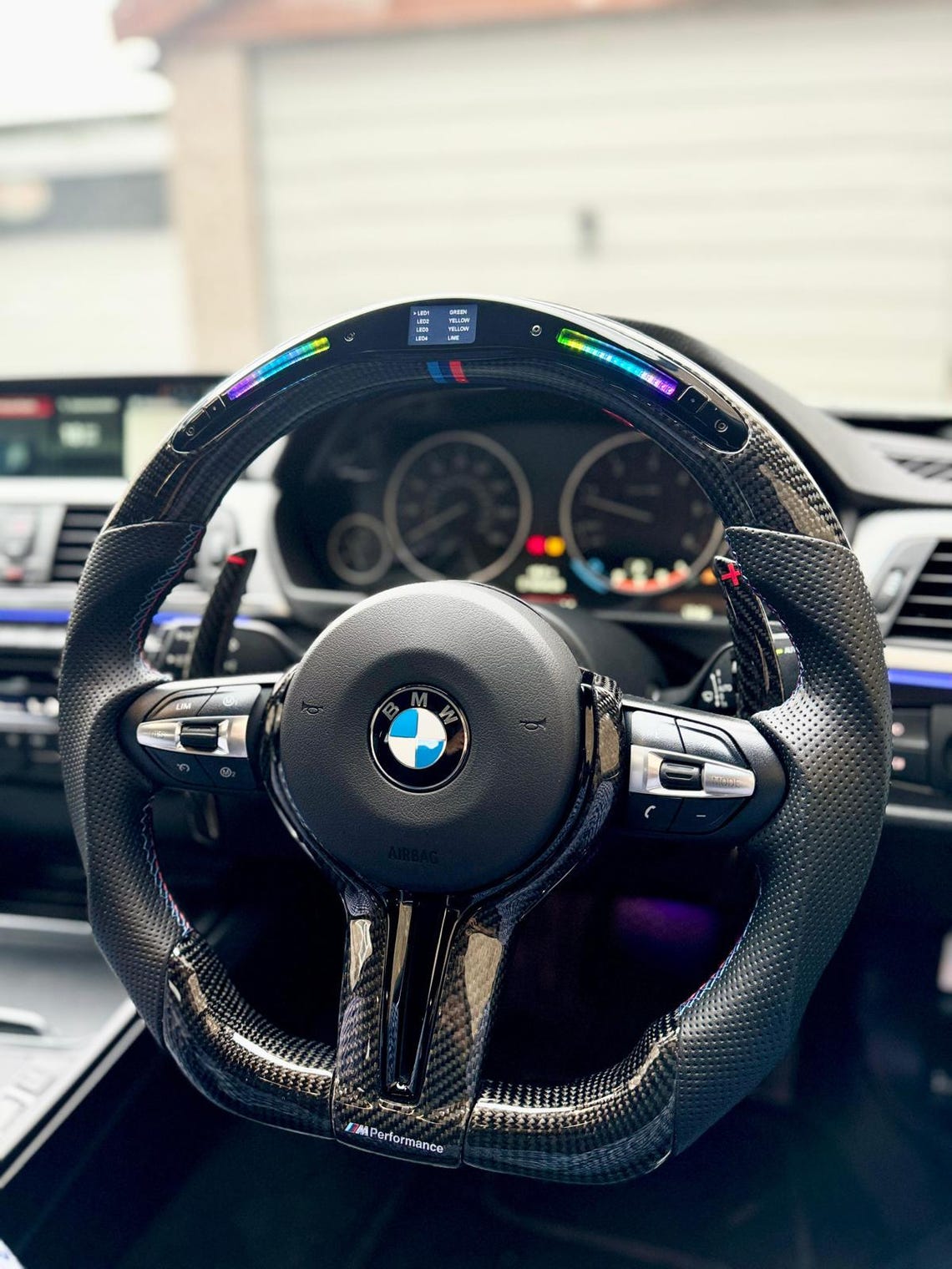 BMW LED Carbon Fiber Steering Wheel Premium Quality - Etsy