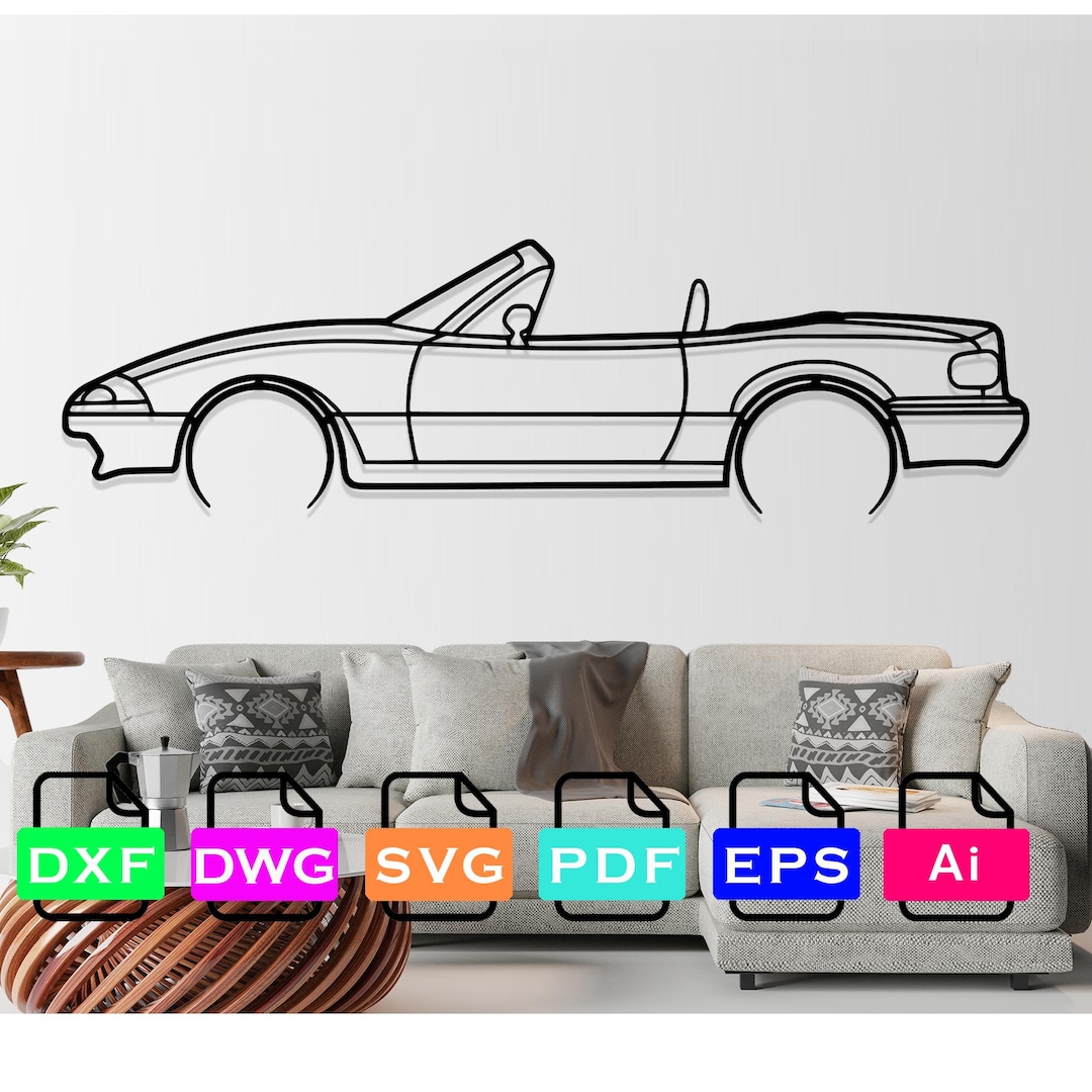 Miata MX 5 NA Car Laser Cut Dxf Files, Vector Files, Laser Cutting ...