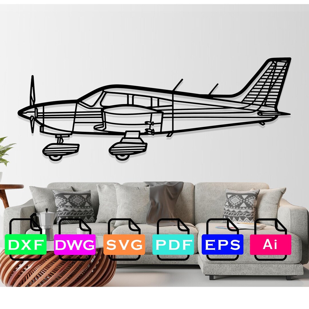 Piper Turbo Dakota PA 28 201T Airplane Laser Cut Dxf Files, Vector ...