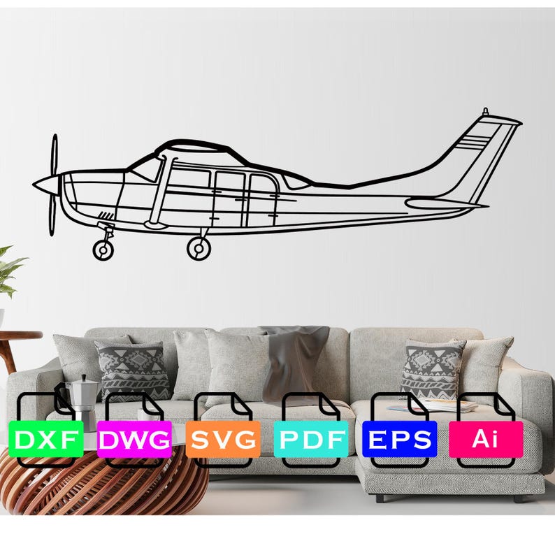 Cessna 206 Airplane Laser Cut Dxf Files, Vector Files, Laser Cutting ...
