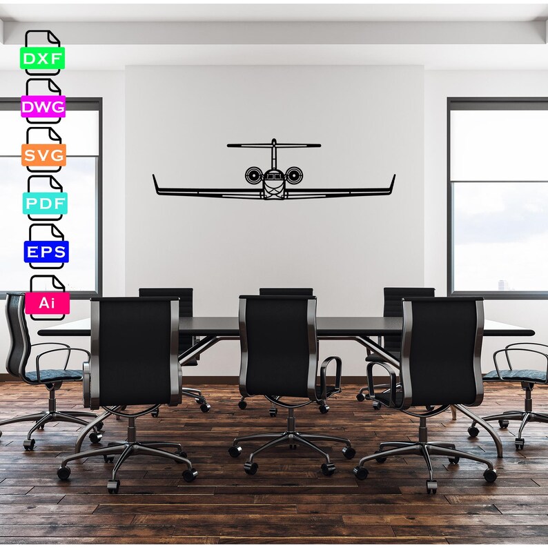 Gulfstream G650 Airplane Laser Cut Dxf Files, Vector Files, Laser ...