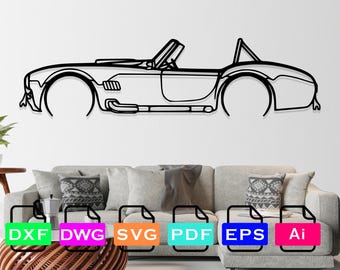 Dodge Charger Car Laser Cut Dxf Files, Vector Files, Laser Cutting ...