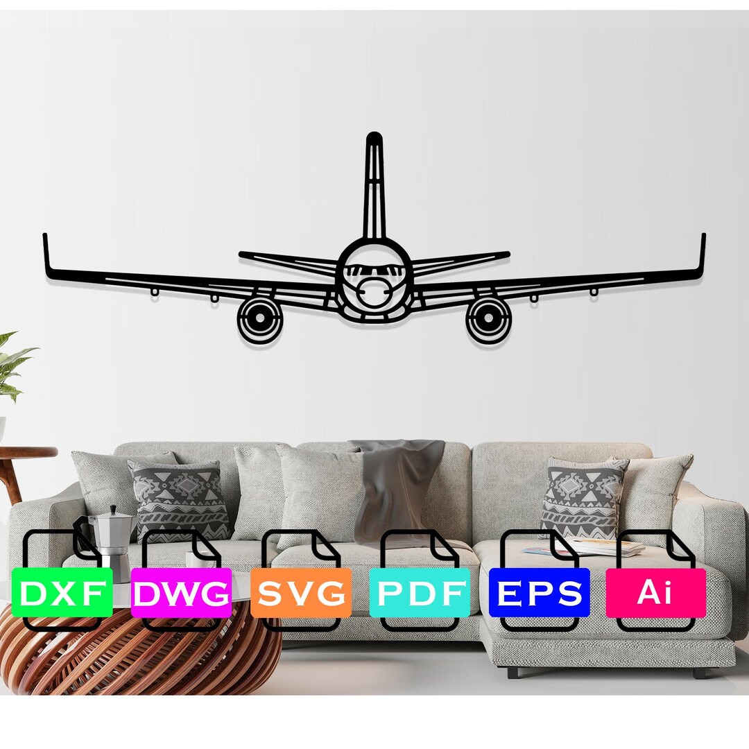 Boeing 757 200 Airplane Laser Cut Dxf Files, Vector Files, Laser ...
