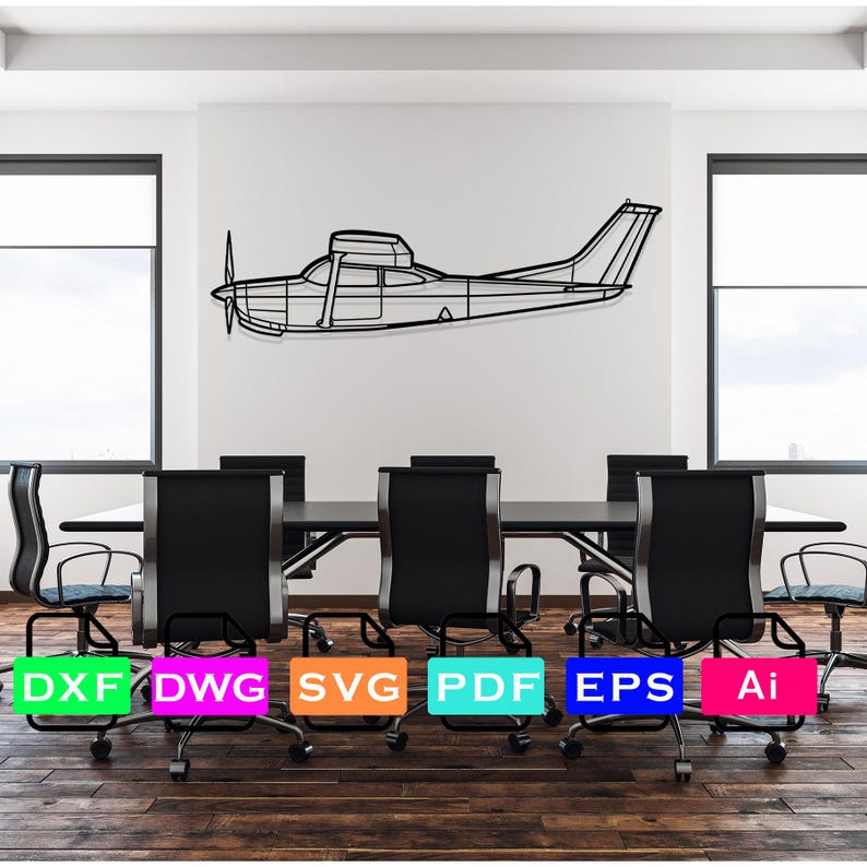 Cessna R182 Airplane Laser Cut Dxf Files, Vector Files, Laser Cutting ...