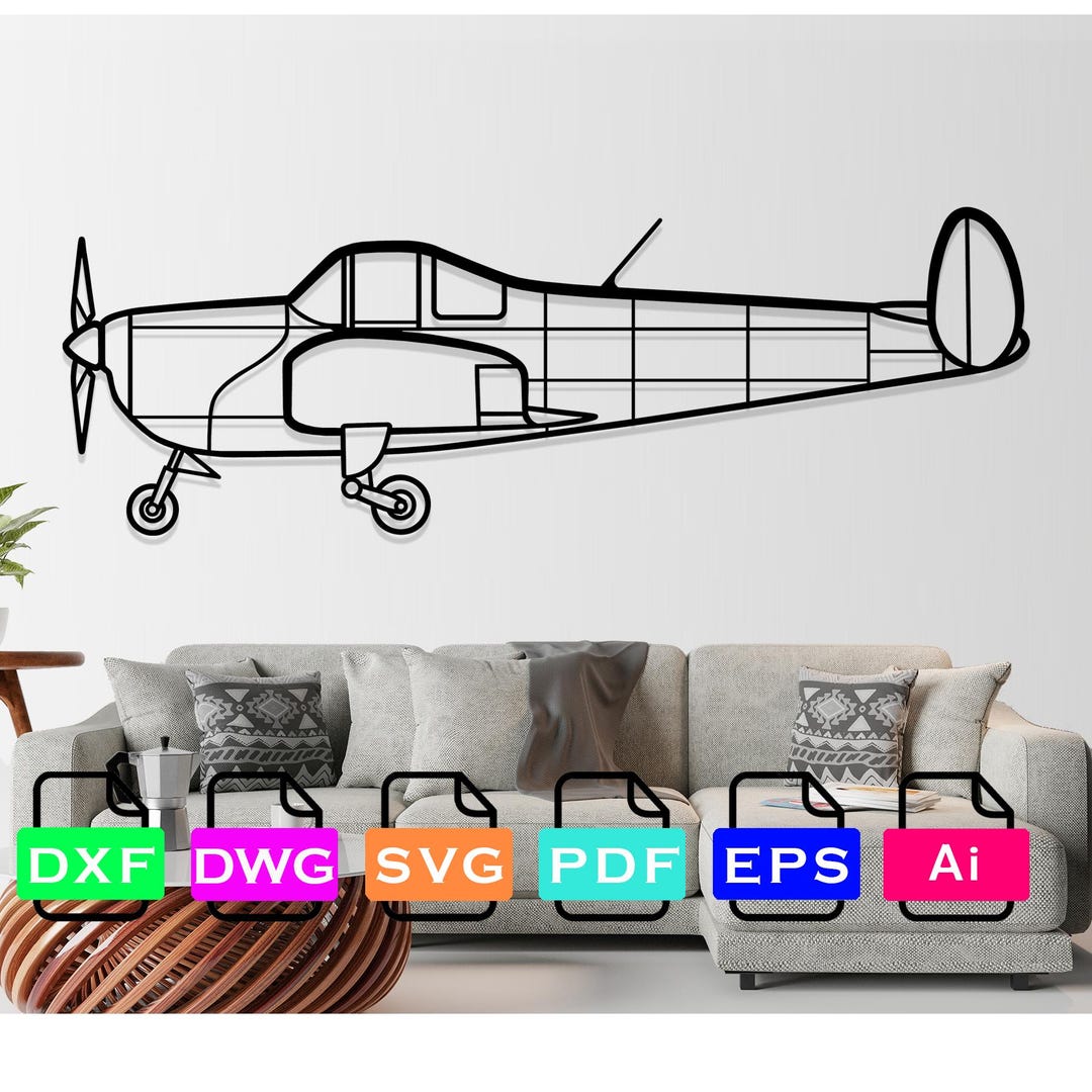 Erco Ercoupe 415 C Airplane Laser Cut Dxf Files, Vector Files, Laser ...