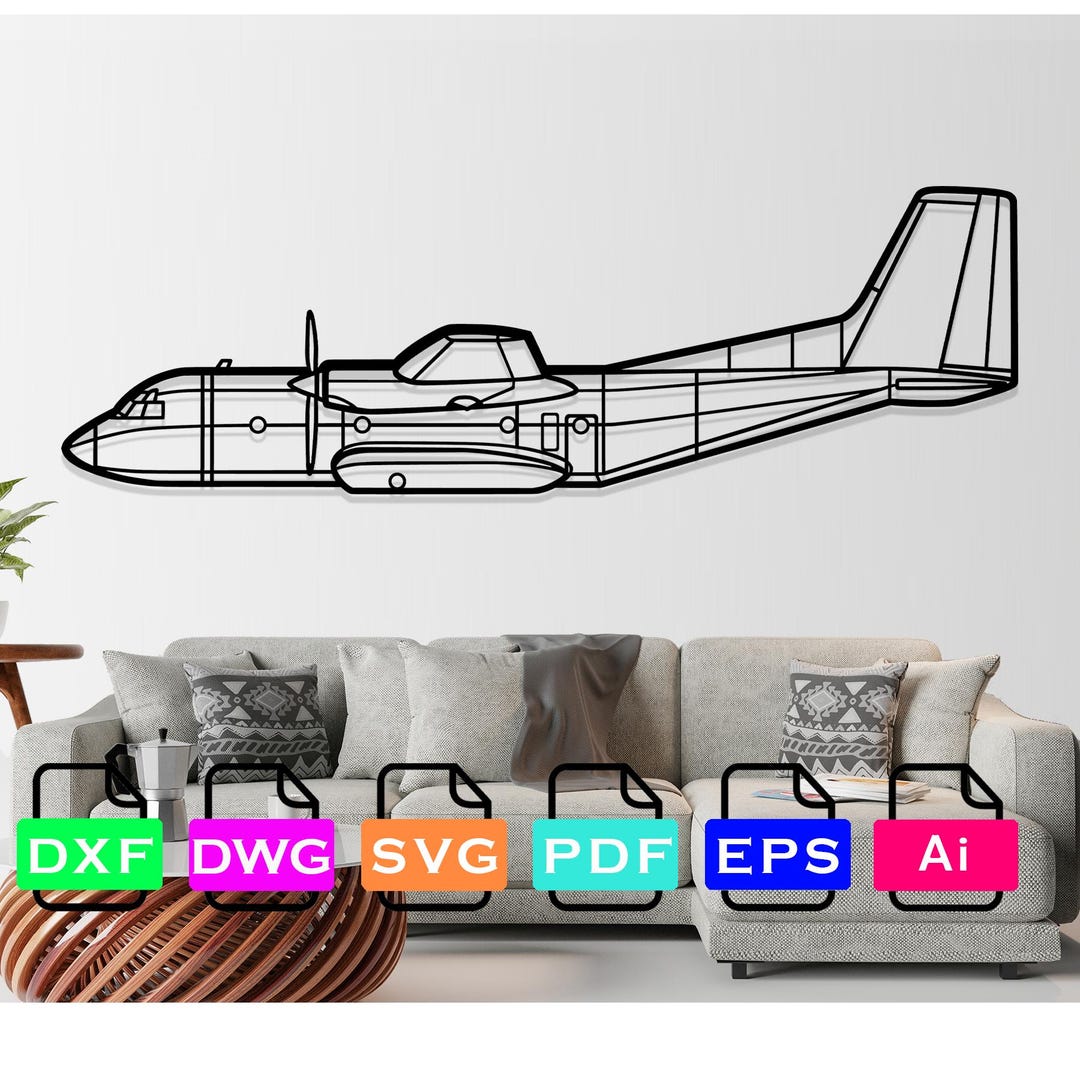 Transall C 160 Airplane Laser Cut Dxf Files, Vector Files, Laser ...
