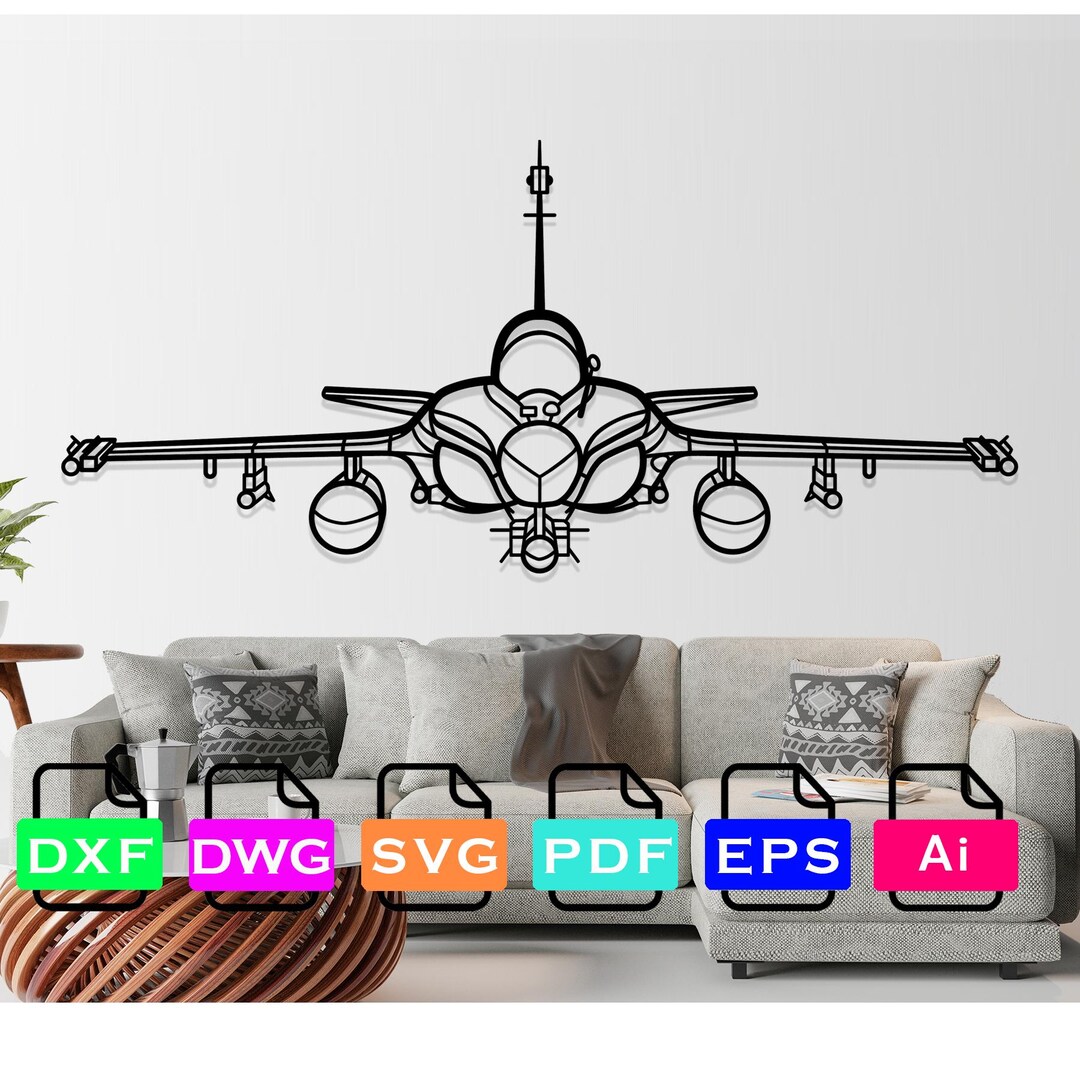 Dassault Rafale Airplane Laser Cut Dxf Files, Vector Files, Laser ...