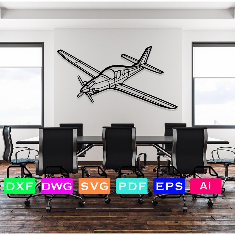 Lancair Evolution Airplane Laser Cut Dxf Files, Vector Files, Laser Cutting Files, DXF Dwg Ai ...