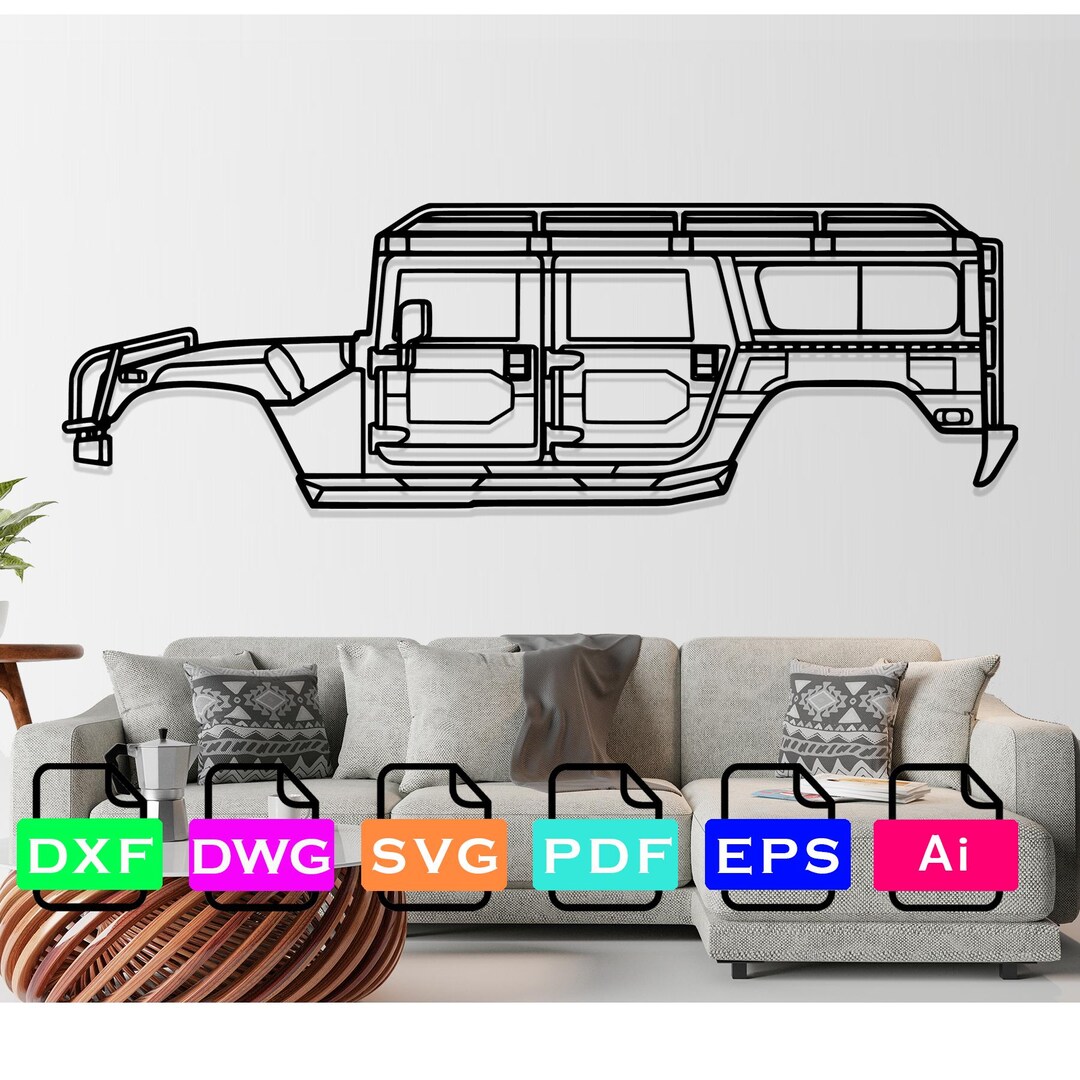 Hummer H1 Car Laser Cut Dxf Files, Vector Files, Laser Cutting Files ...