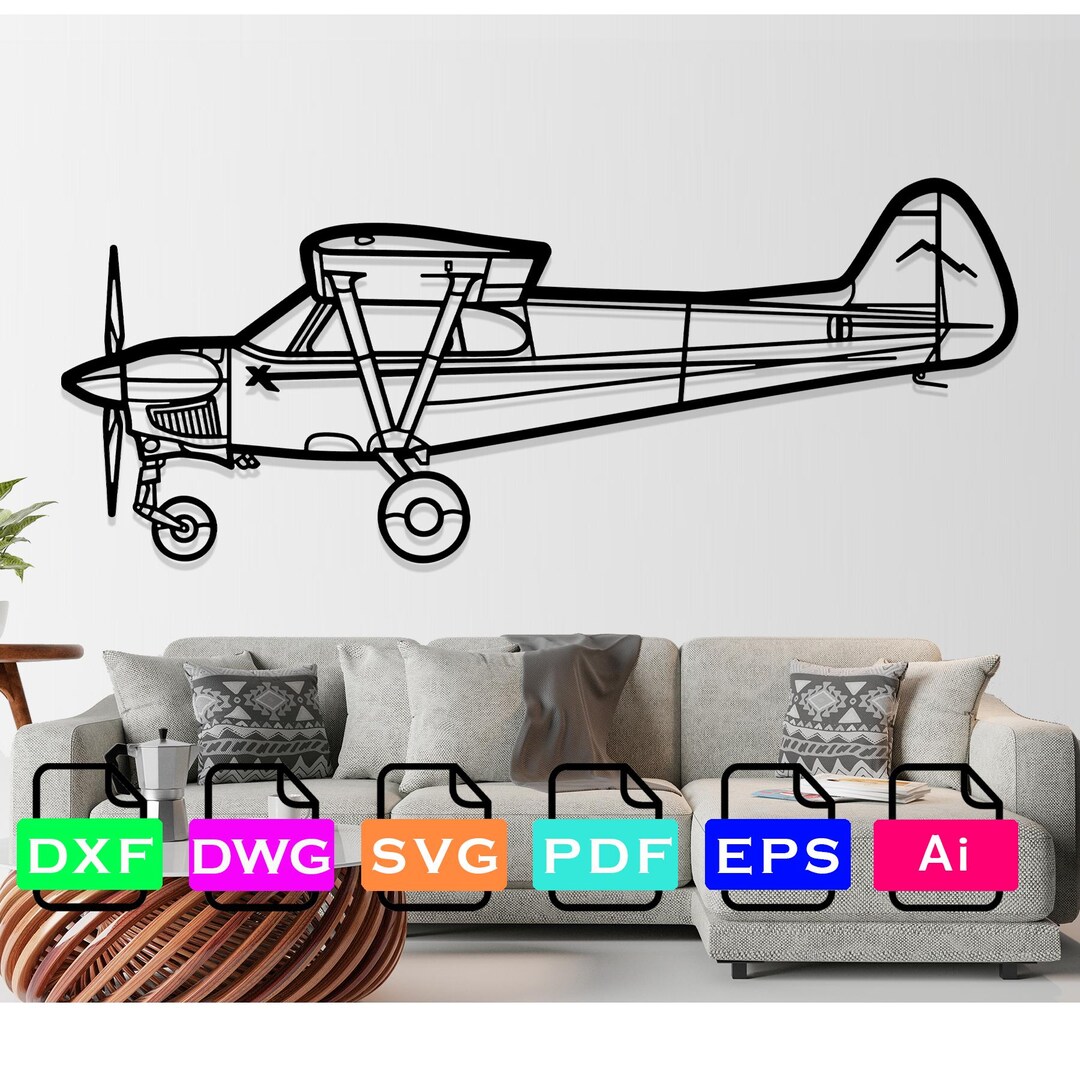 Cubcrafters NXCUB Airplane Laser Cut Dxf Files, Vector Files, Laser ...