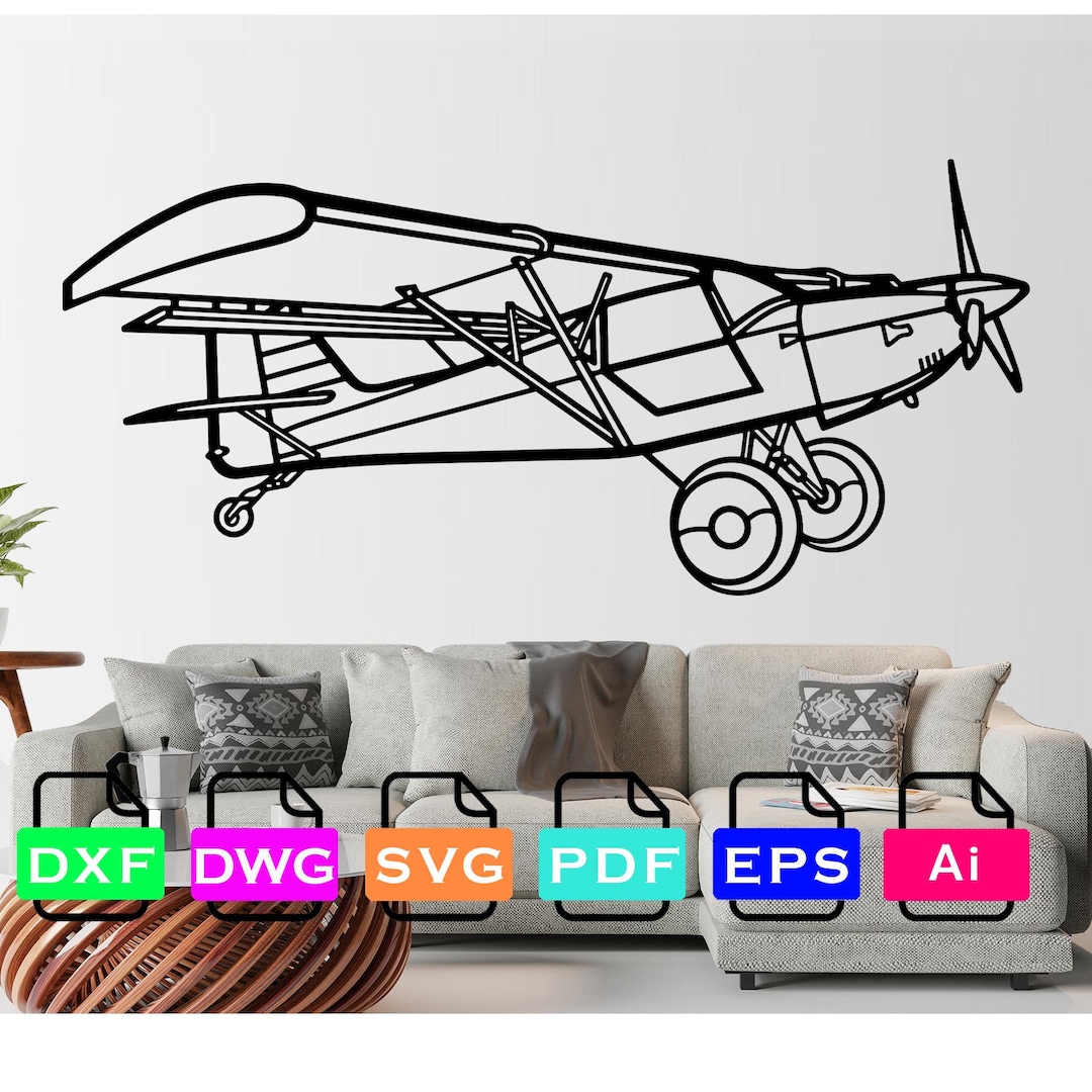 Kitfox S7 Sti Airplane Laser Cut Dxf Files, Vector Files, Laser Cutting ...