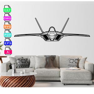 Lockheed Martin F 22 Raptor Airplane Laser Cut Dxf Files, Vector Files ...