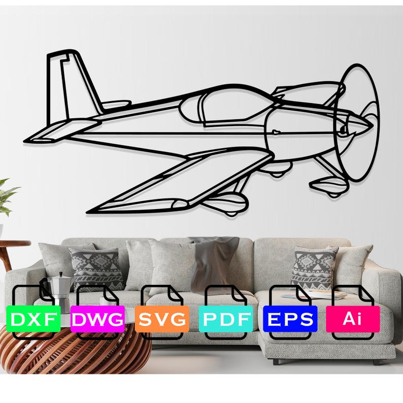 Vans Rv 7A Airplane Laser Cut Dxf Files, Vector Files, Laser Cutting ...