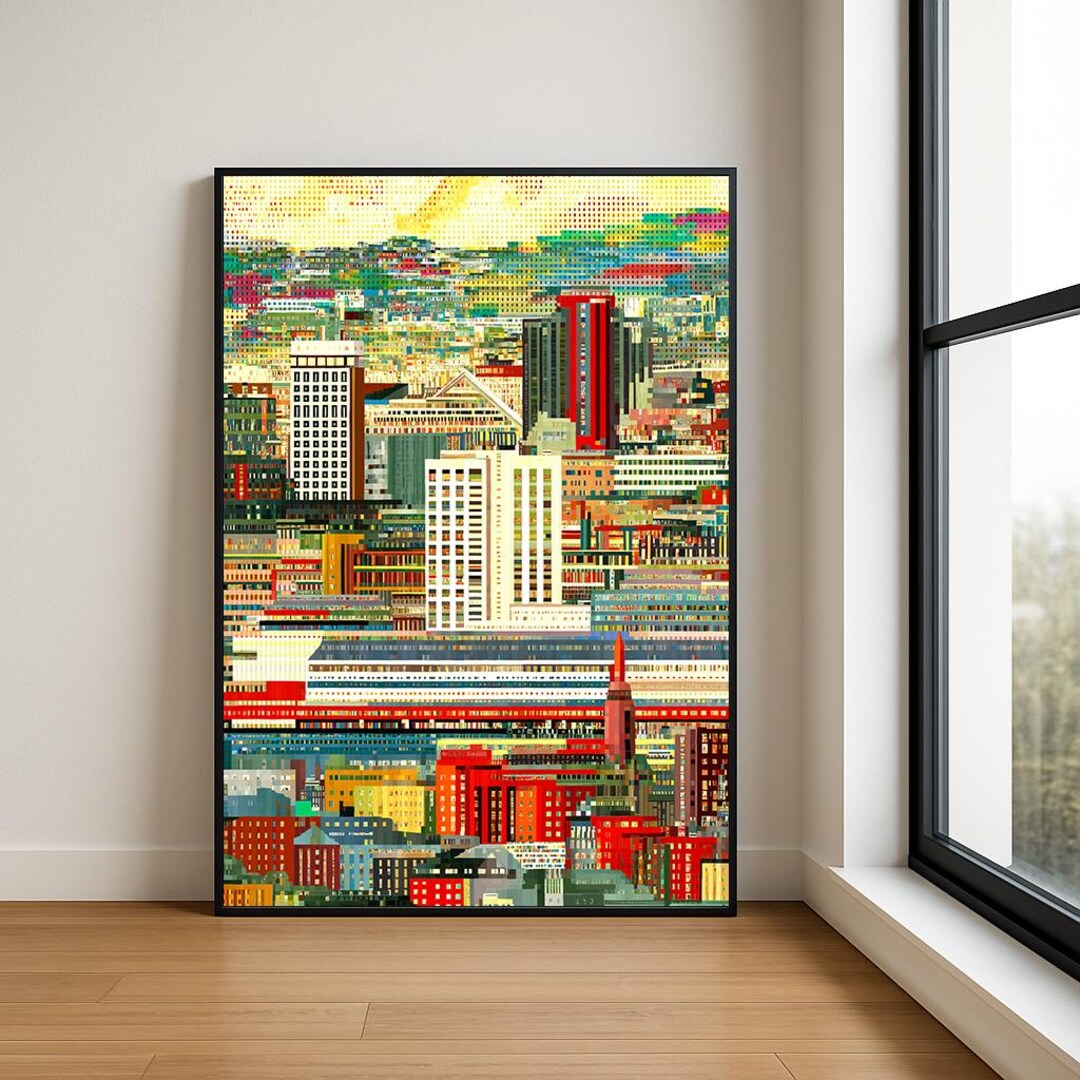 High Resolution Landmark Oil Painting - Etsy