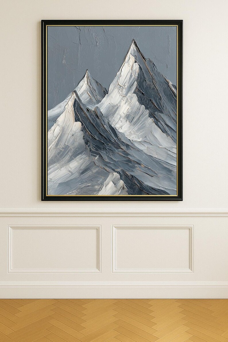 High Resolution Layered Mountain Wall Art - Etsy