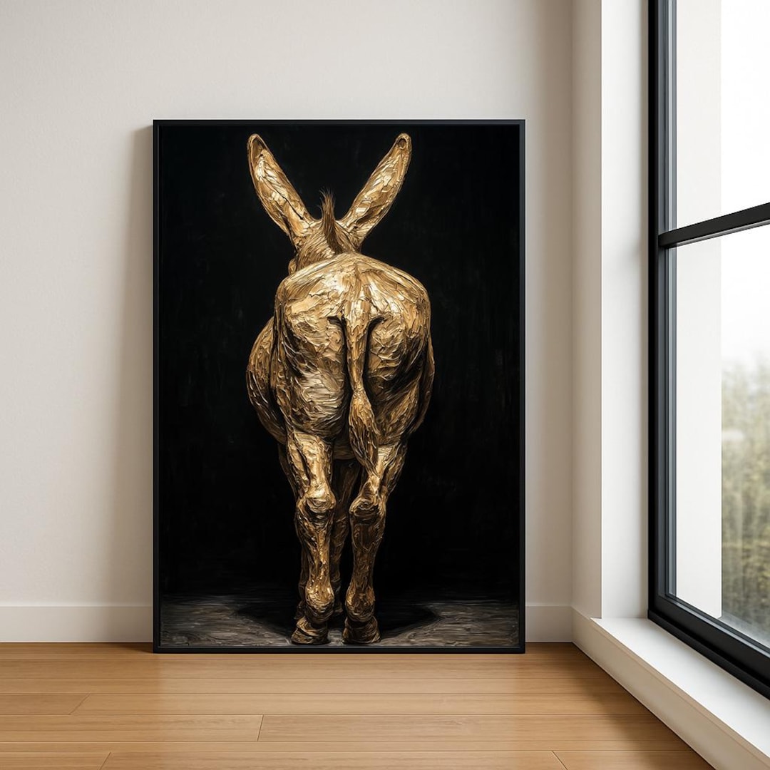 High Resolution Golden Animal Oil Painting - Etsy