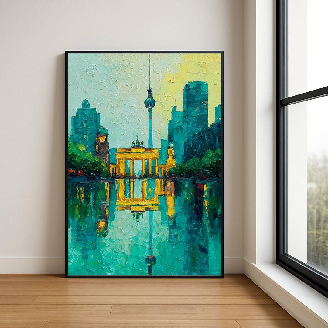 High Resolution Landmark Oil Painting - Etsy UK