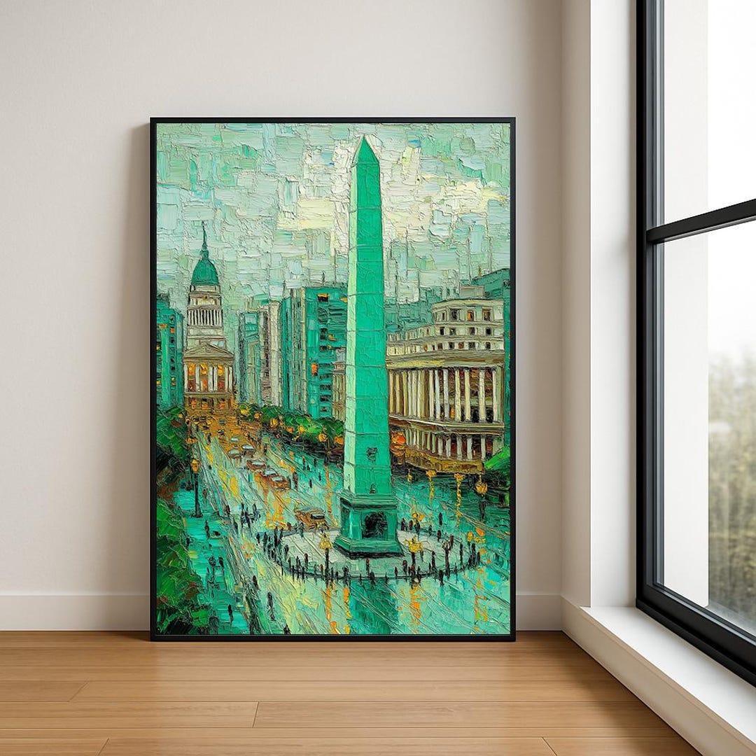 High Resolution Landmark Oil Painting - Etsy
