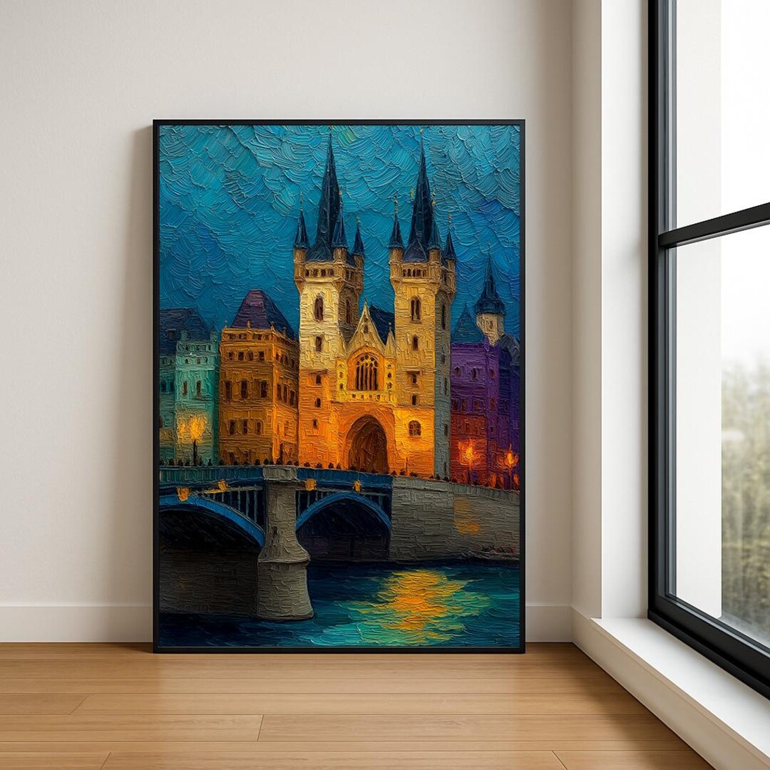 High Resolution Landmark Oil Painting - Etsy