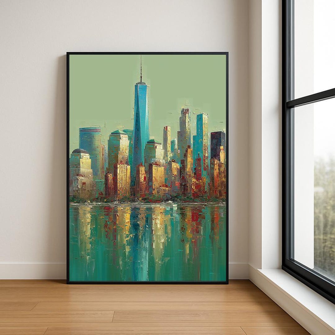 High Resolution Landmark Oil Painting - Etsy