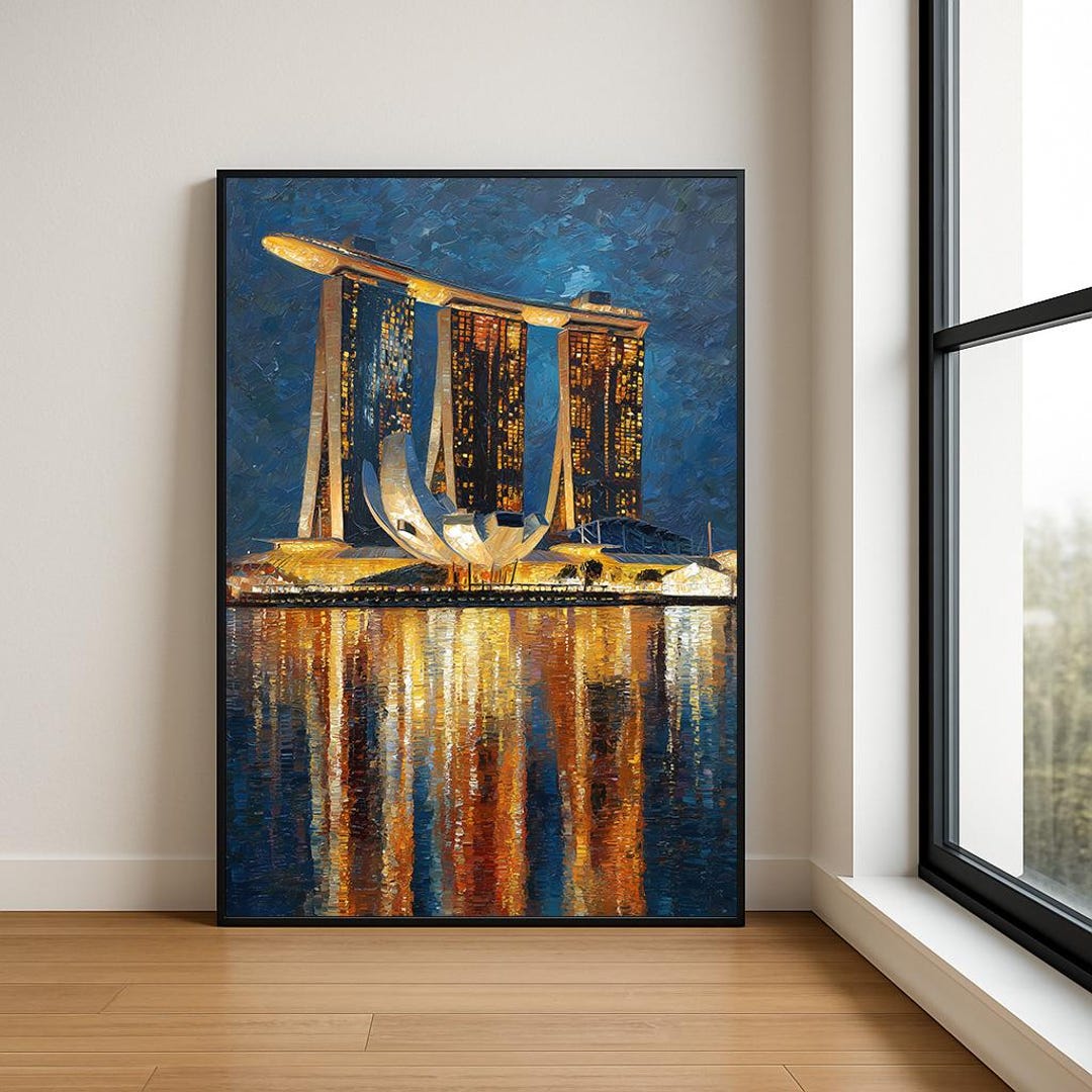 High Resolution Landmark Oil Painting - Etsy