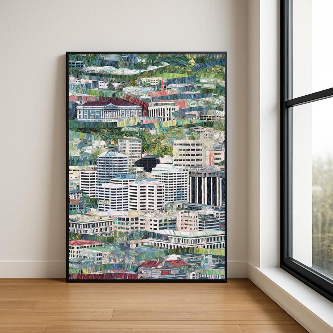 High Resolution Landmark Oil Painting - Etsy