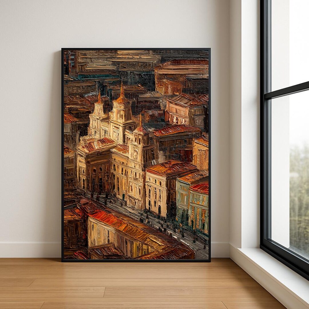 High Resolution Landmark Oil Painting - Etsy