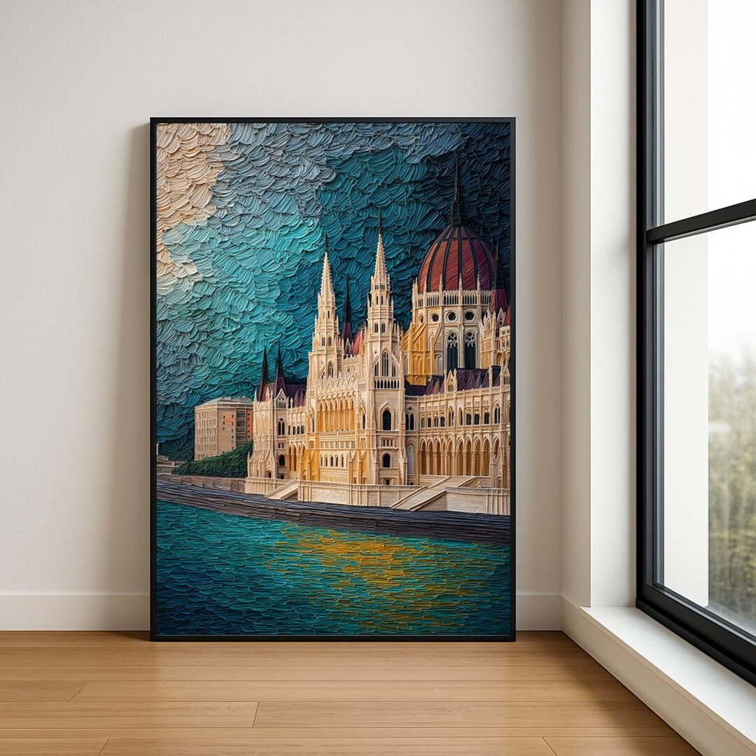 High Resolution Landmark Oil Painting - Etsy
