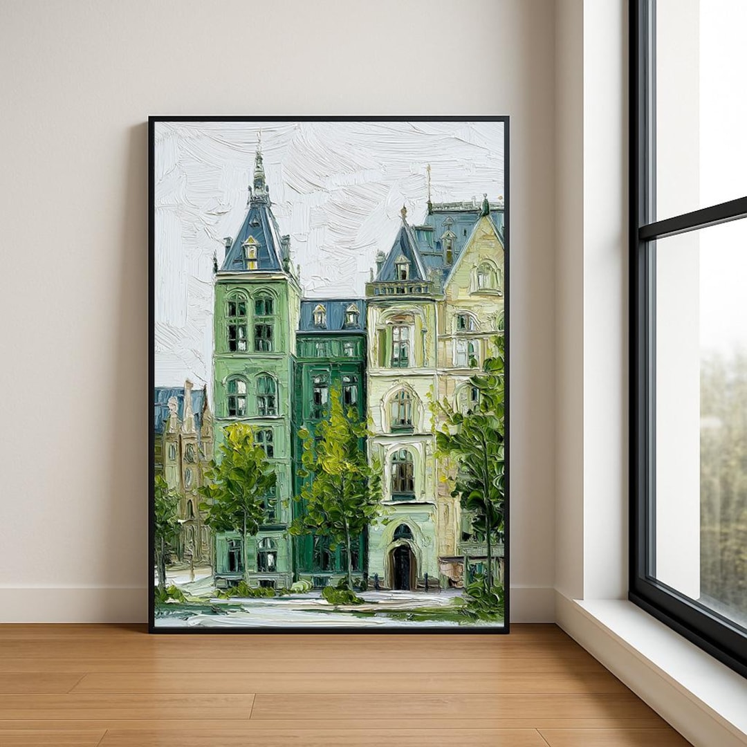 High Resolution Landmark Oil Painting - Etsy