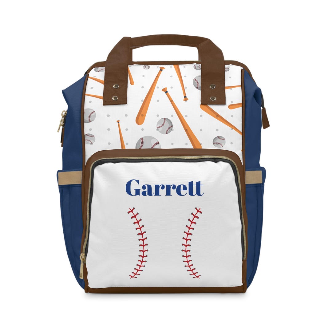 Baseball-themed Multifunctional Diaper Backpack Perfect for Active ...