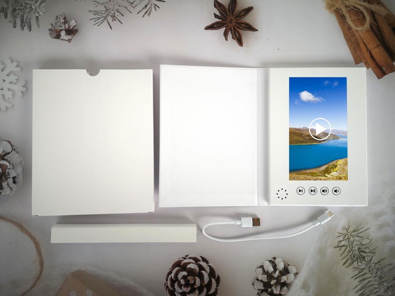 Luxe Hard Cover Video Book | 5/7 Inch Vertical Horizontal Portrait HD ...