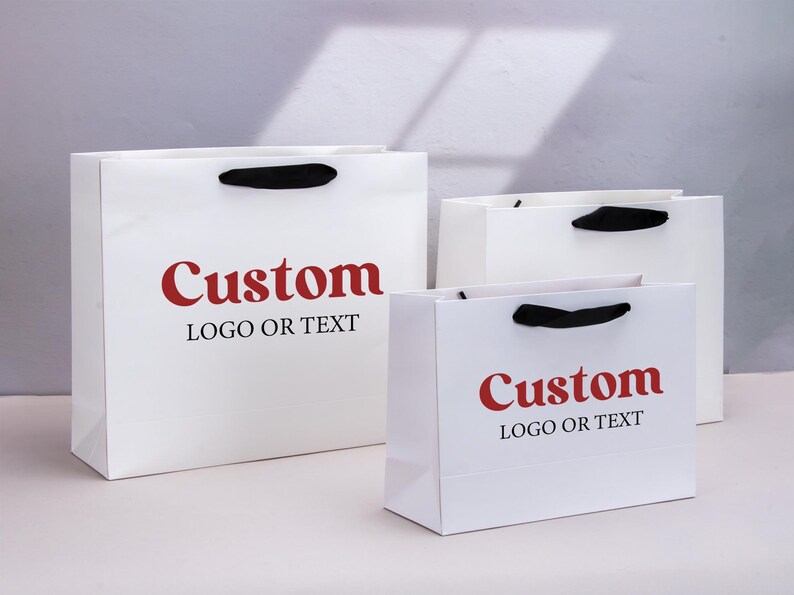 Personalized Logo Gift Bags: Custom Business & Corporate Branding - Etsy