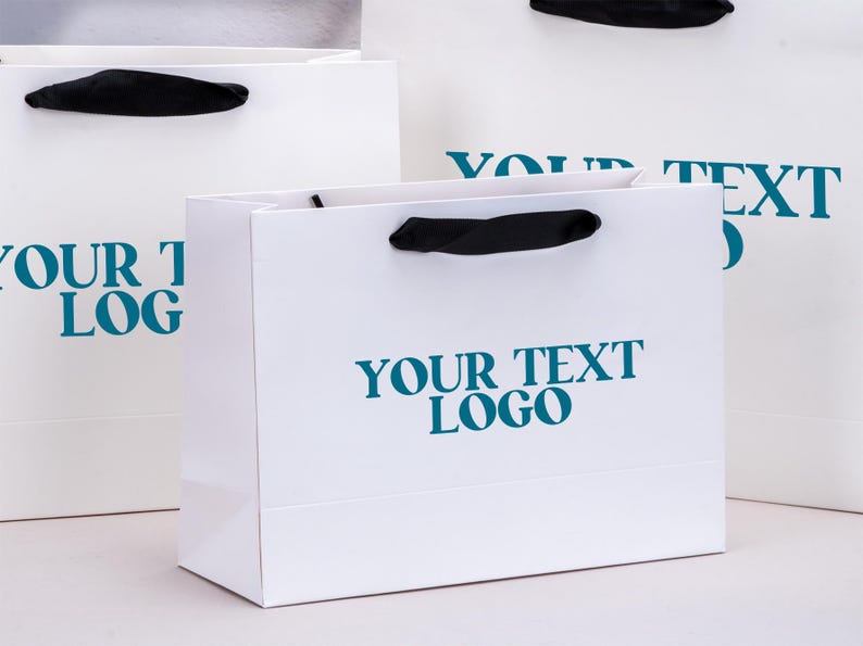 Personalized Logo Gift Bags: Custom Business & Corporate Branding - Etsy
