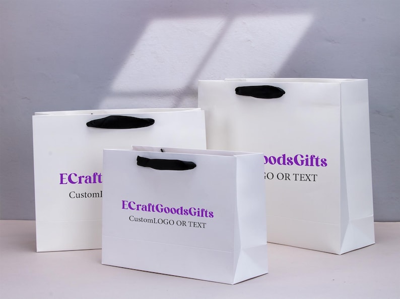 Personalized Logo Gift Bags: Custom Business & Corporate Branding - Etsy