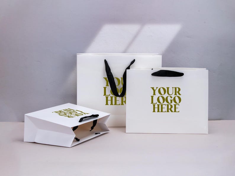 Personalized Logo Gift Bags: Thick Textured Luxury Packaging - Etsy