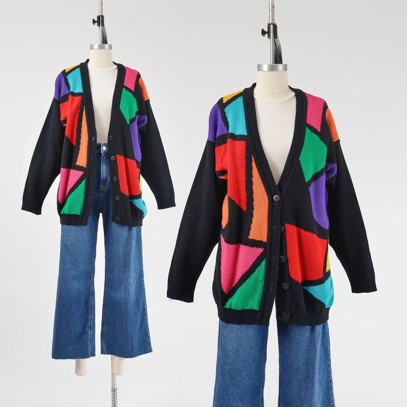 Colorblock Sweater - Etsy