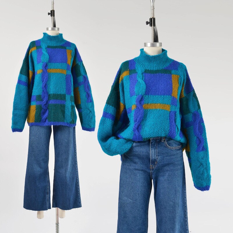 Colorblock Sweater - Etsy