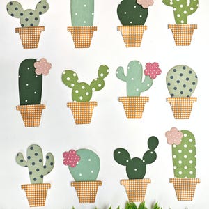 Cotton Laser Cut Сactus Appliqué for Quilting | Cactus Designs for ...