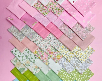 Cotton Fabric Squares Precut- 8x8” -summer Colors- Perfect for Crafting ...