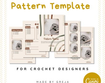 Crochet Pattern Design Template - Etsy