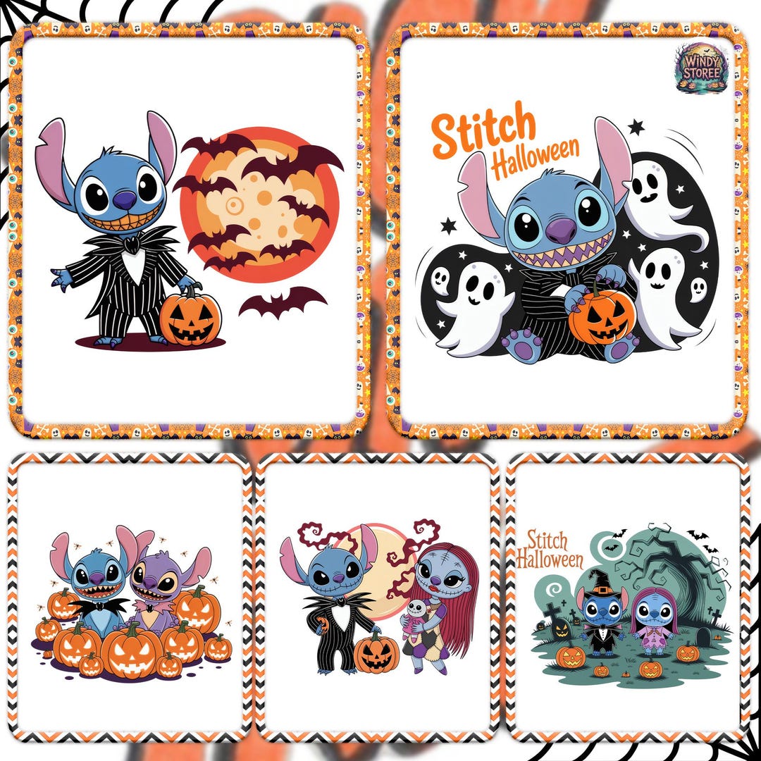 20+ Stitch Skellington Png Bundle, Stitch Jack Scrump Png, Jack ...