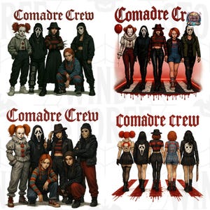 20+ Comadre Crew Png Bundle, Scary Character Png, Horror Movie Png ...