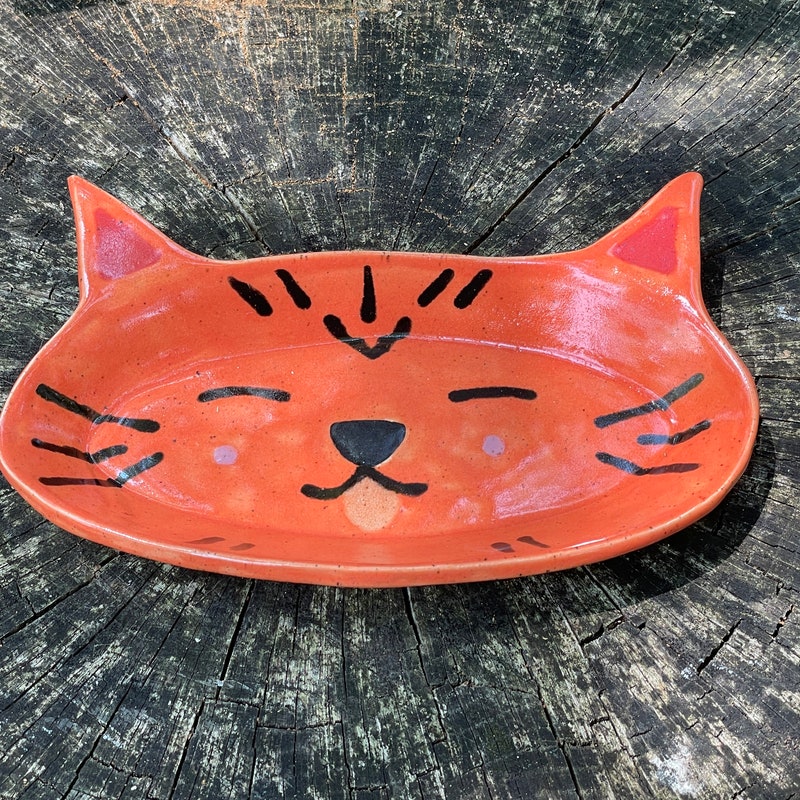 Cat Shaped Plates - Etsy