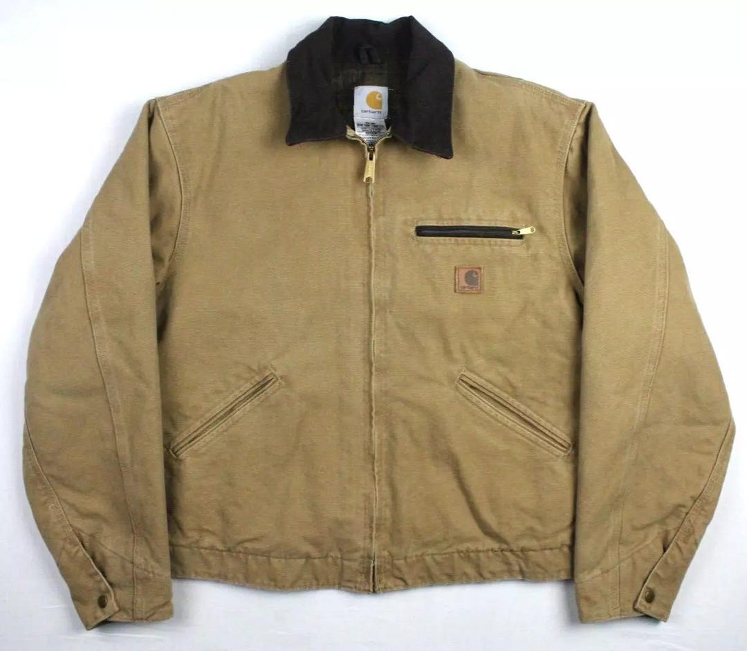 Vintage Style Carhartt Detroit J97 Jacket Beige Color - Etsy