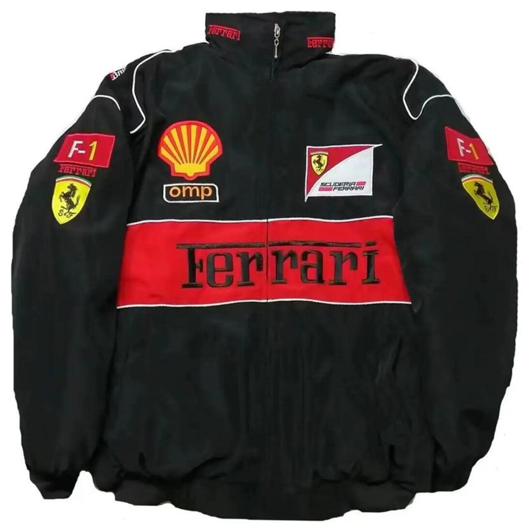 Vintage Ferrari Racing Jackets With Embroidered Logos - Etsy