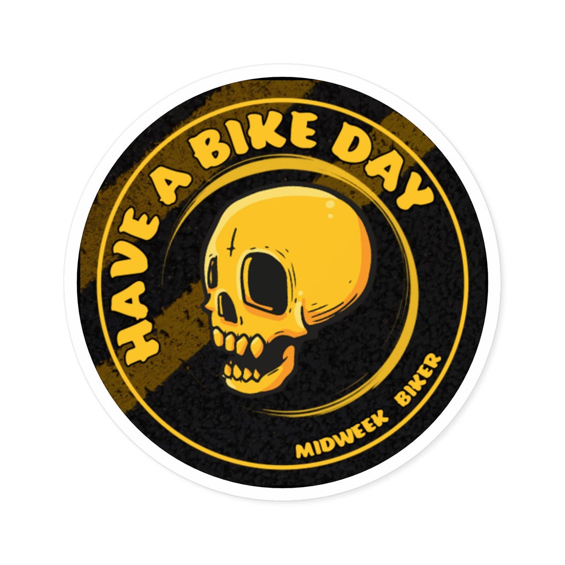 Round Stickers, Have a Bike Day, Cycling Stickers, Outdoor Stickers ...