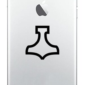 Mjolnir Thor's Hammer Military Memorial Vinyl CAR DECAL, Asatru Norse ...
